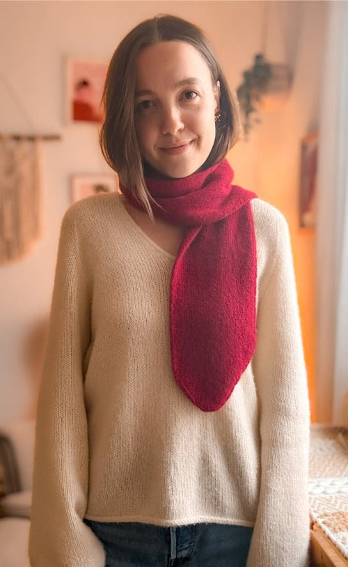 Ruby Scarf aus CARDFIFF CASHMERE - OONIQUE Strickpaket