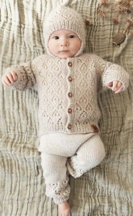 Amsel Kinder Jacke - COOL WOOL - Strickset - STROFF - OONIQUE