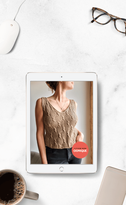 Minou Top - ANLEITUNG - KNITTING DEER - OONIQUE