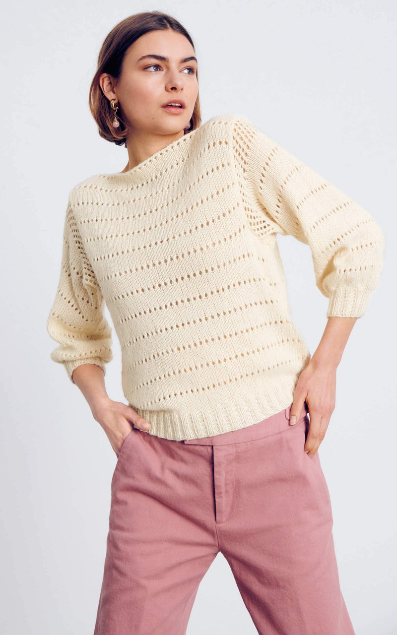 Pulli mit Lochmuster - OONIQUE Strickset - Ecopuno